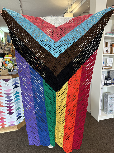 Ravelry: Granny Square Pride Flag pattern by Knit & Bolt
