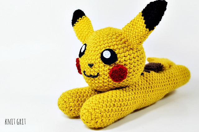 Ravelry: Pokemon "Flat" Pikachu Amigurumi pattern by Codi Hudnall