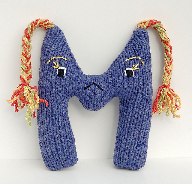 Ravelry: Letter M - Alphabet Plush Toy - Monica pattern by Dani Church