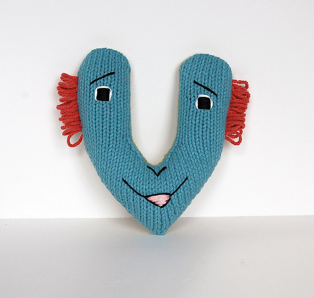 Ravelry: Letter V - Alphabet Plush Toy - Vincent pattern by Dani Church