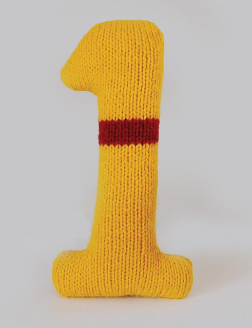 Ravelry: Number One - Plush Toy pattern by Dani Church