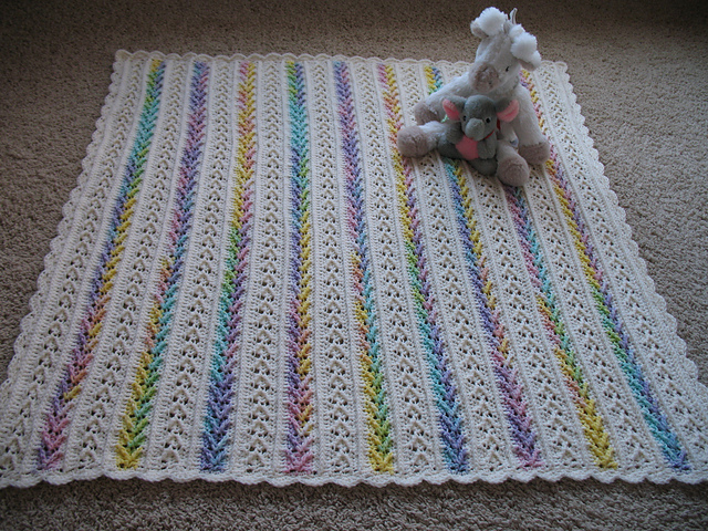 Ravelry: KnitSister1's Joey's Avalon Baby Blanket