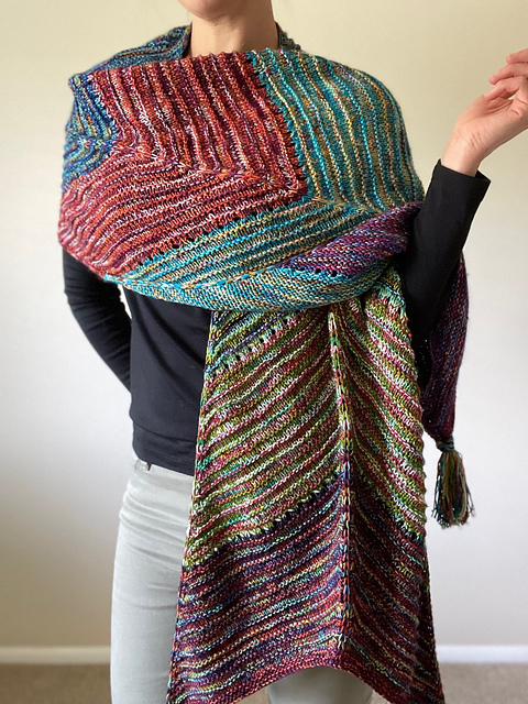 Ravelry: Marled Me Wrap pattern by Knit Sisu
