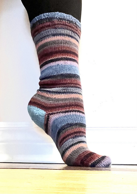 Ravelry: Sock tube modified afterthought heel pattern by Nathalie Fournier