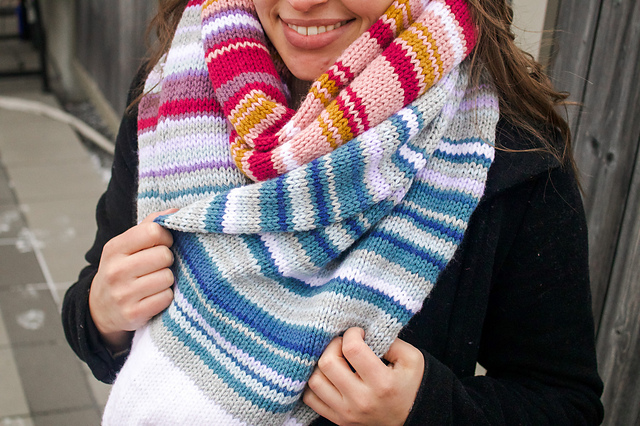Ravelry: Temperature Scarf (2020) pattern by Nathalie Bouffard