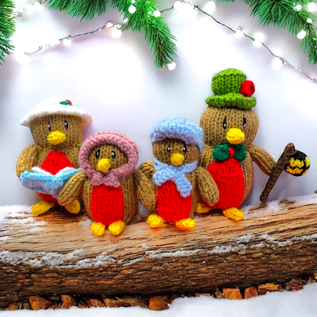 Ravelry: Christmas Carol Singing Robin Play Set Toys pattern by Rebecca ...
