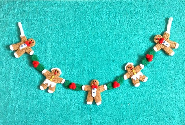 Ravelry: Gingerbread Man Garland pattern by Rebecca Roberts