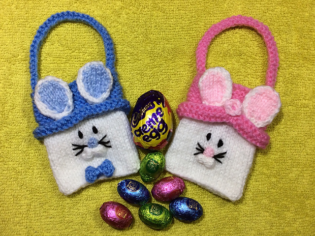 Ravelry: Easter Bunny Gift Bags pattern by Rebecca Roberts