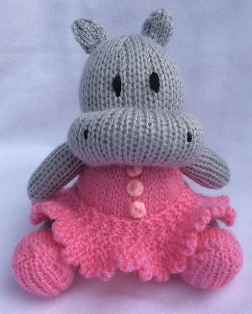Ravelry: Heidi the Ballerina Hippo pattern by Rebecca Roberts