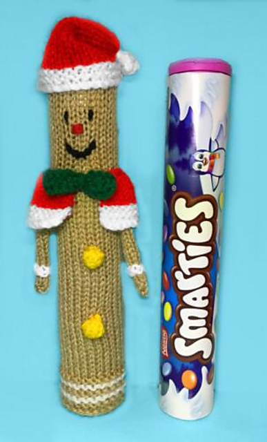 Ravelry: Gingerbread Man Smarties Holder pattern by Rebecca Roberts
