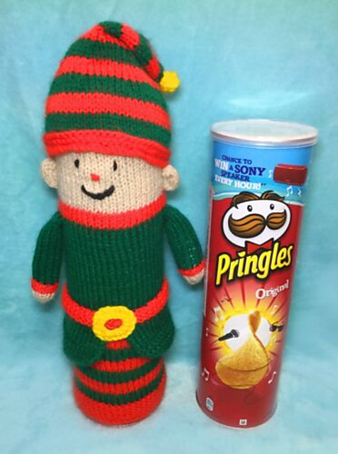 Ravelry: Elf Pringles Holder pattern by Rebecca Roberts