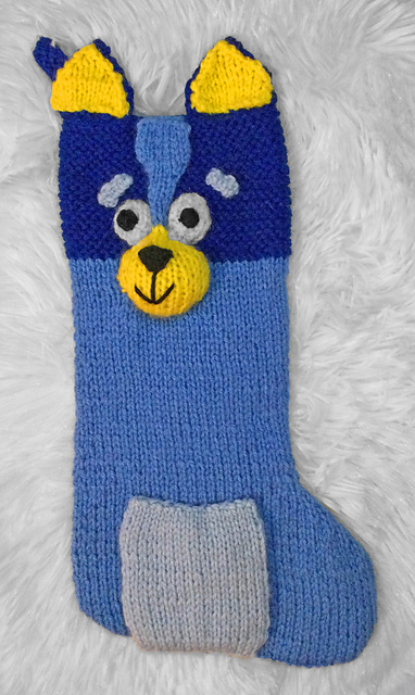 Ravelry: Bluey 26cms Christmas Stocking Decoration pattern by Rebecca ...