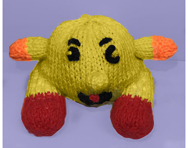 Ravelry: Pac-Man choc orange cover / 9 cms toy pattern by Rebecca Roberts