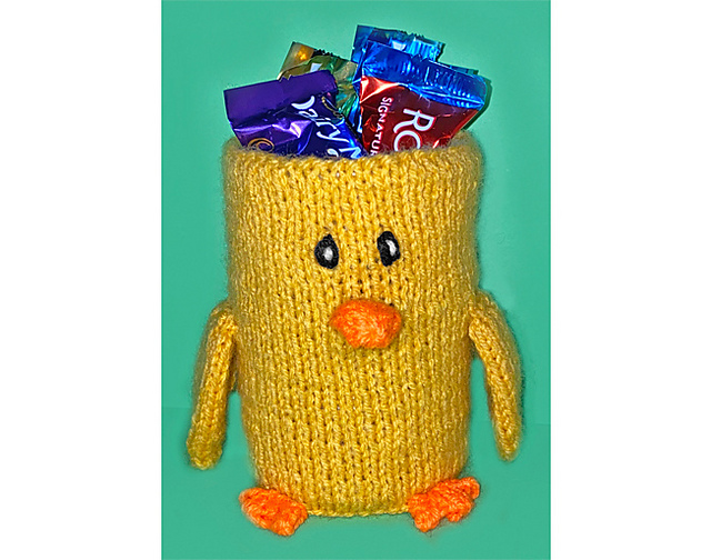 Ravelry: Easter Chick inspired Holder pattern by Rebecca Roberts