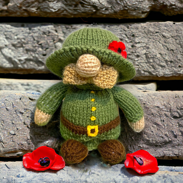 Ravelry: Remembrance Soldier Gonk orange cover / toy pattern by Rebecca ...