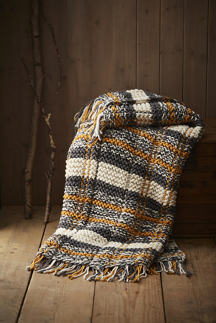 Ravelry: Knitcraft Tartan Blanket 0280 pattern by Knitcraft by Hobbycraft