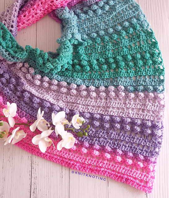 Ravelry: Double Bobble Scarf pattern by Inge Handaya