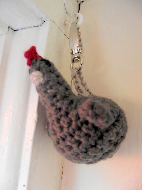 Ravelry: Chicken Keyring pattern by Sarah Reed