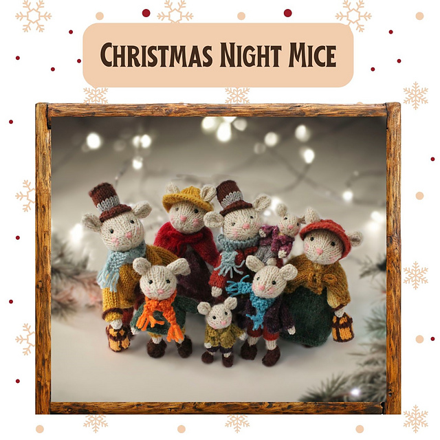 Ravelry: Christmas Night Mice pattern by Sachiyo Ishii