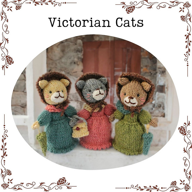 Ravelry: Victorian Cats pattern by Sachiyo Ishii
