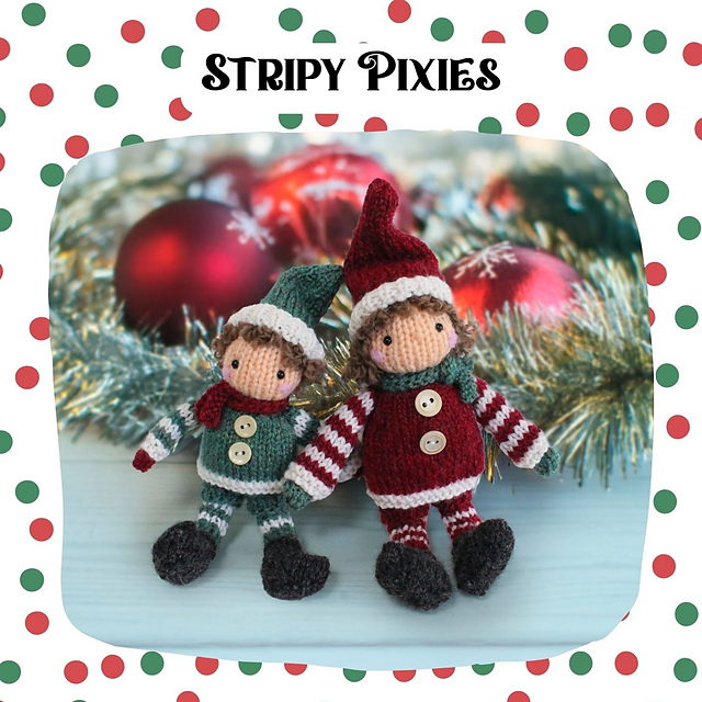 Ravelry: Stripy Pixies pattern by Sachiyo Ishii