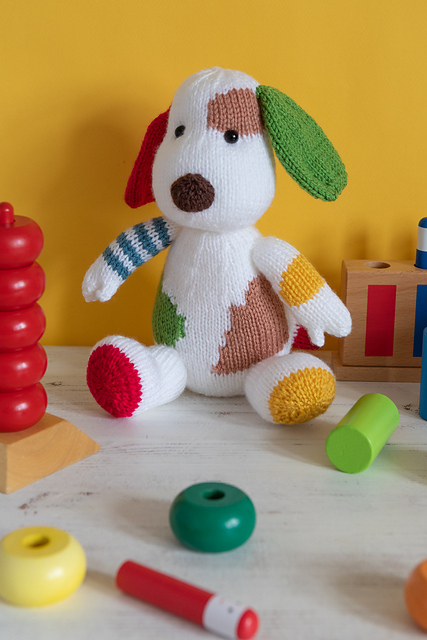 Ravelry: Colourful patchy dog pattern by Sachiyo Ishii