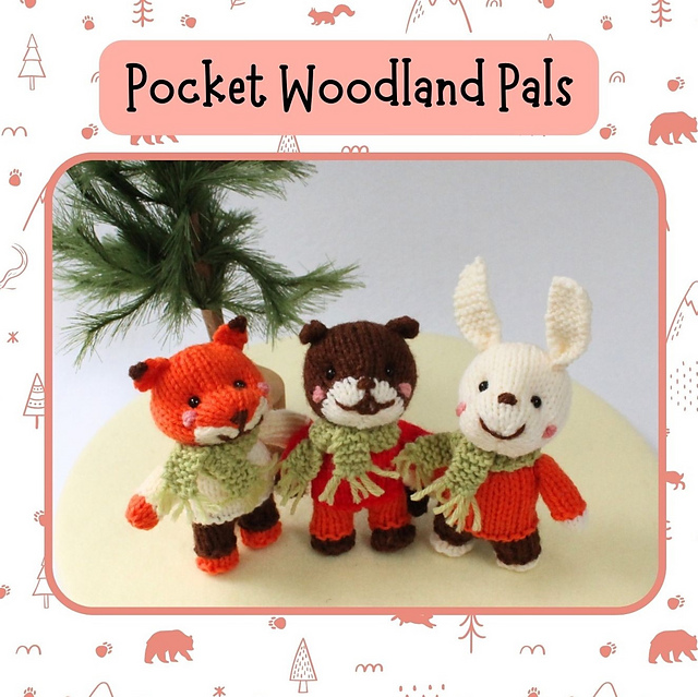 Ravelry: Pocket Woodland Pals pattern by Sachiyo Ishii