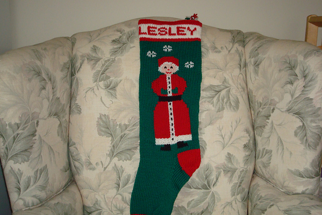 Ravelry: Mrs Claus Christmas Stocking pattern by Cape Cod Knits