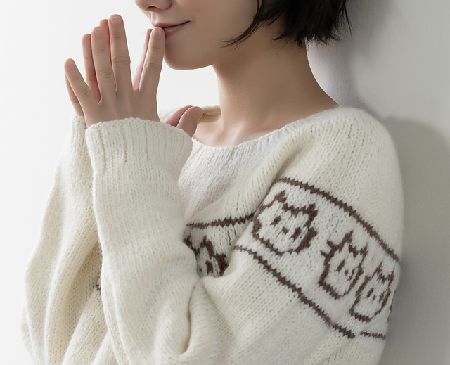 Ravelry: Meow Sweater pattern by Jessica Park