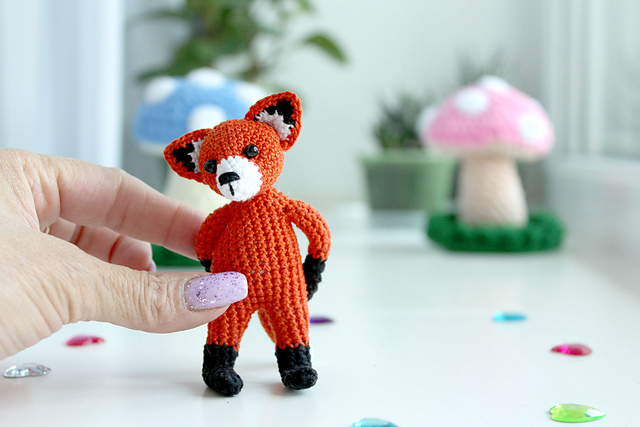 Ravelry: Miniature Crochet Fox pattern by Kyrychenko Natalia