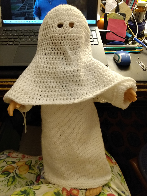 Ravelry: Doll Ghost Costume pattern by Alexandra M. Stabler