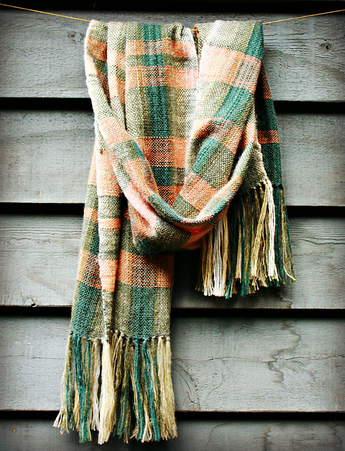 Ravelry: KateLore's autumn plaid shawl