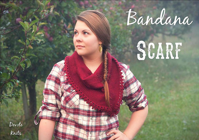 Ravelry: Bandana Scarf pattern by Katherine Remski