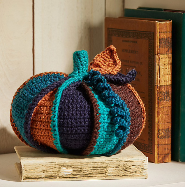 Ravelry: Moody Pumpkin pattern by Yarnspirations Design Studio