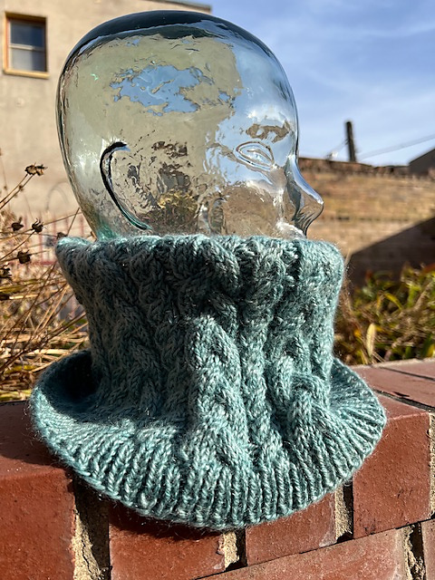 Ravelry: Blue Ice Braided Cable Cowl pattern by Tracy Phillips