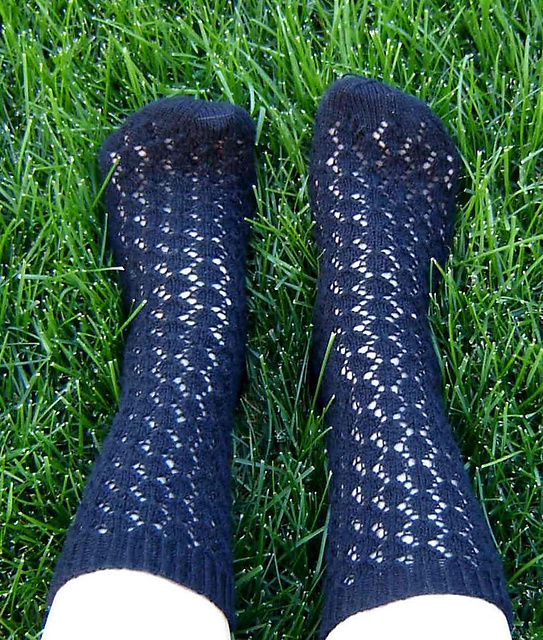 Ravelry: Black Lace Socks pattern by Lotta Breyer