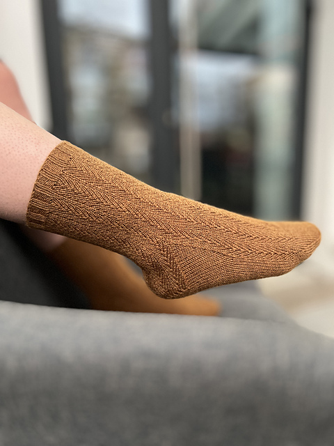 Ravelry: Heatherbone Socks pattern by Tanya Mulokas