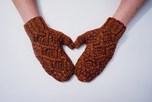 Ravelry: Changing Cable Mittens pattern by Madeline Nancy