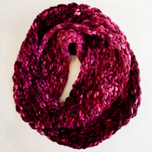 Ravelry: Textured Infinity Scarf pattern by Madeline Nancy