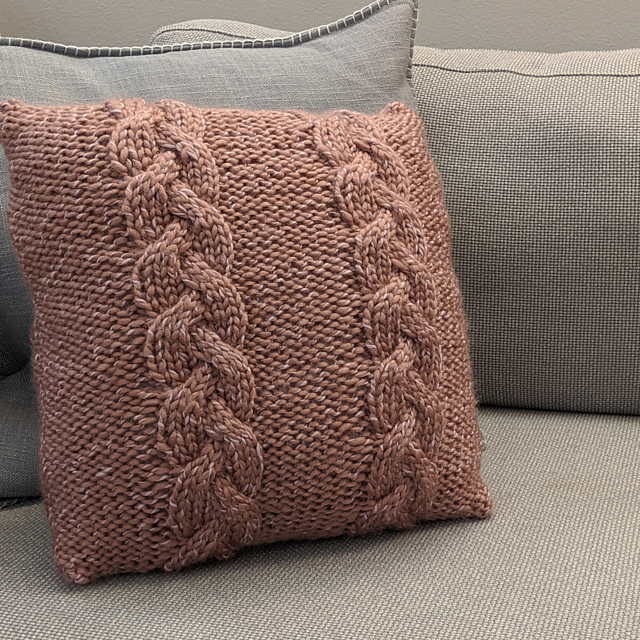 Ravelry: Cable Pillow pattern by Madeline Nancy
