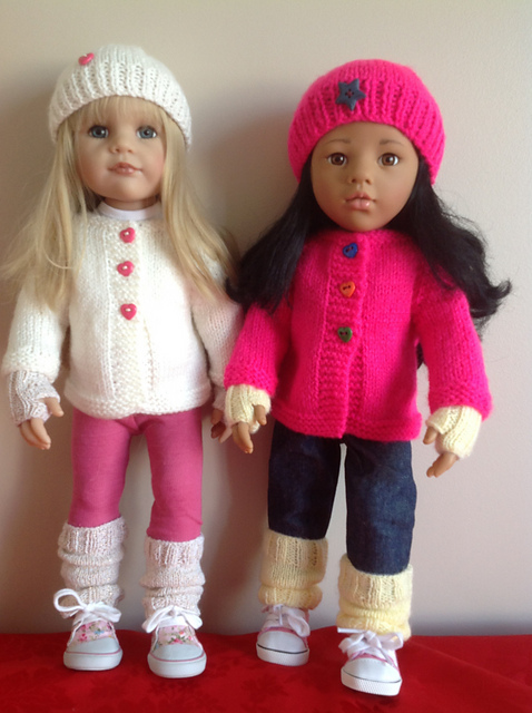 Ravelry: Classy Cardigan for 18" Dolls pattern by Knitting Nanny Mo