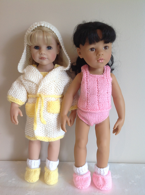 Ravelry: Dolls clothes to fit 18" doll. pattern by Knitting Nanny Mo