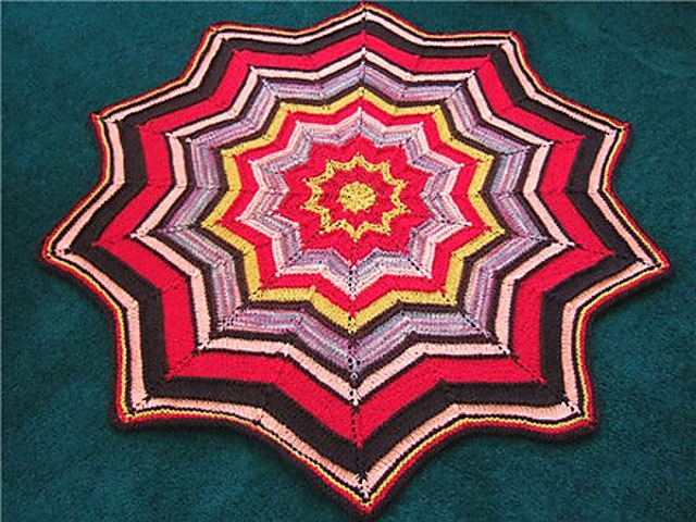Ravelry: Ten Point Sunburst pattern by Barbara G. Walker