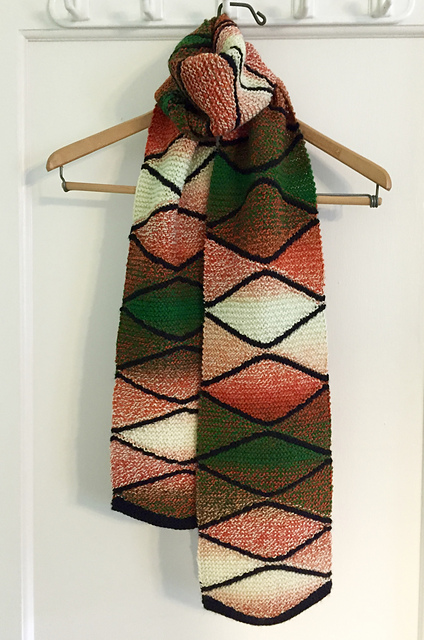 Ravelry: Short Row Sampler Scarf pattern by Suzanne Bryan