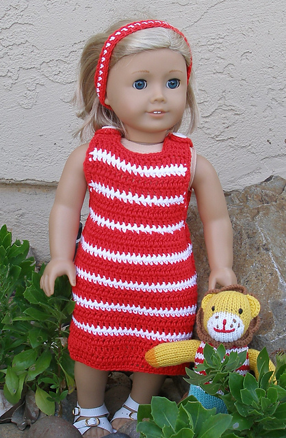Ravelry: Red Striped Dolls Jumper pattern by Ase Bence