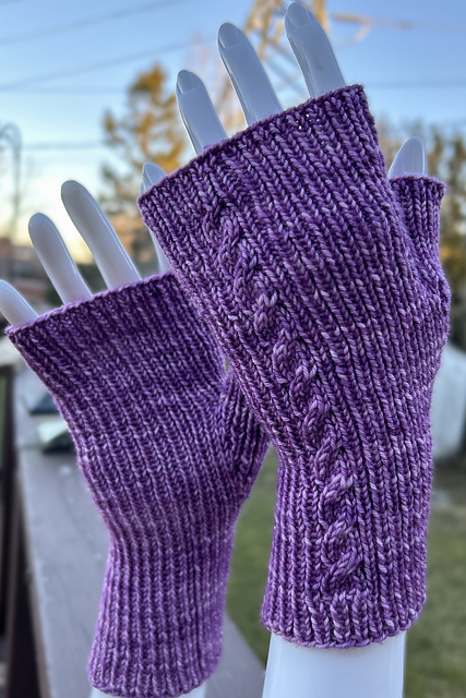 Ravelry: Cabled Wristers pattern by Alli Barrett