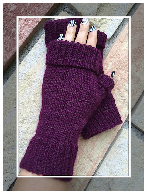 Ravelry: Classic Fingerless Mitts pattern by Knitwits Heaven