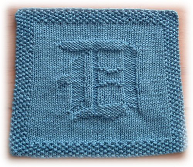 Ravelry: Old English Letter D pattern by Knitwits Heaven