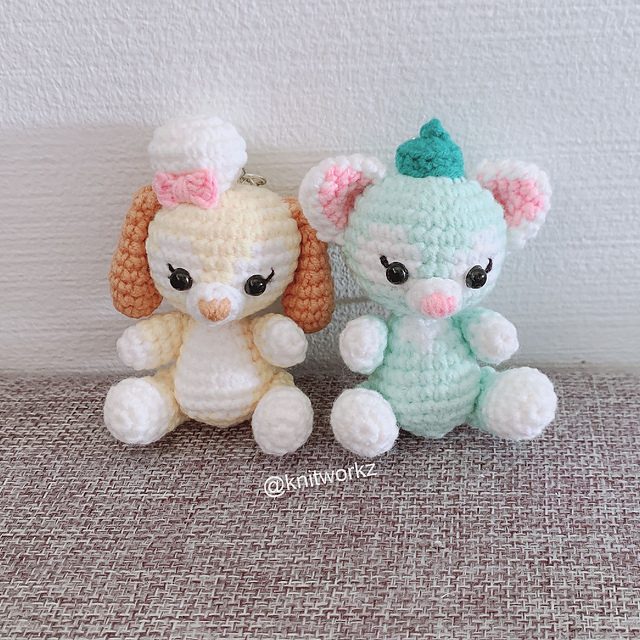 Ravelry: CookieAnn and Gelatoni keychain pattern by Wynn Neo