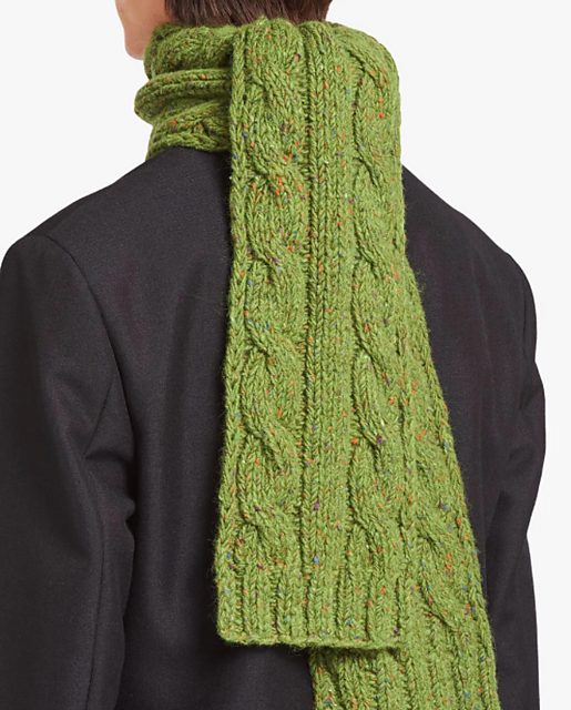 Ravelry: Green Tea Wrap for Male pattern by Chika Kawamura